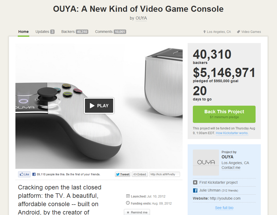 Kickstarter updates design layout for project pages - SlashGear