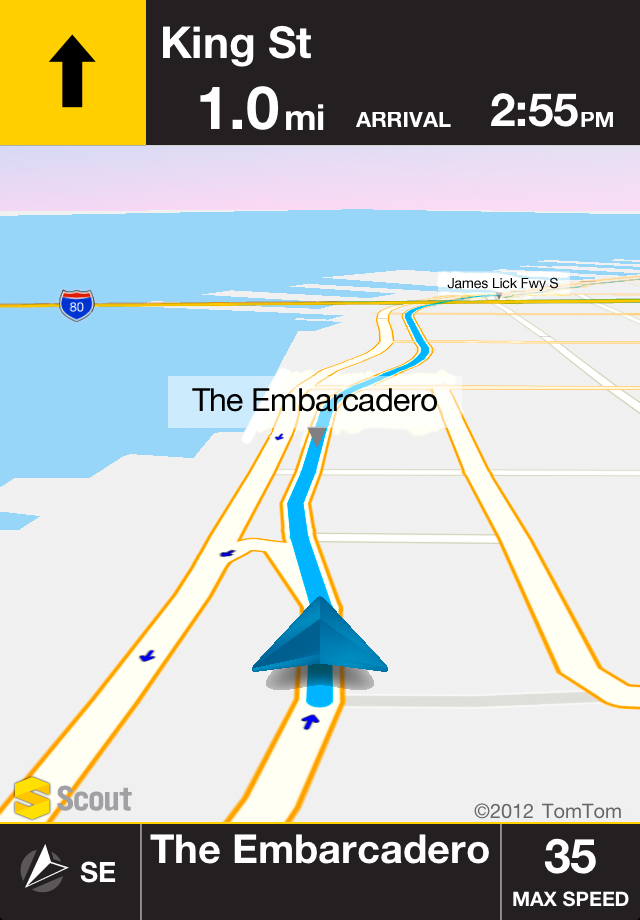 Telenav's Scout app for iPhone gets offline GPS navigation - SlashGear