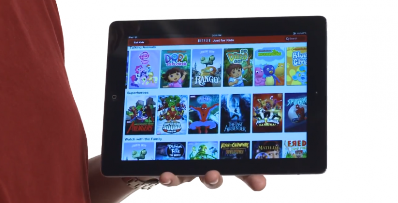 Netflix adds "Just for Kids" section to its iPad app - SlashGear