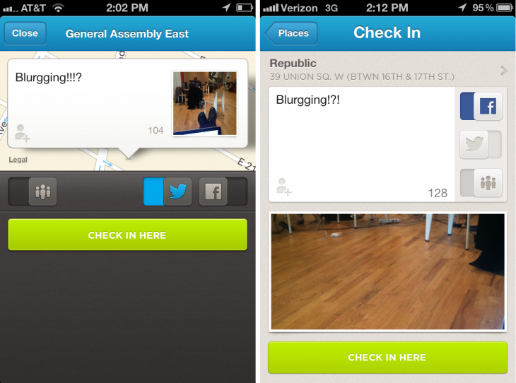 Foursquare's iOS app gets revamped check-in screen - SlashGear
