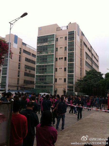 Foxconn denies that worker tried to commit suicide during protest ...