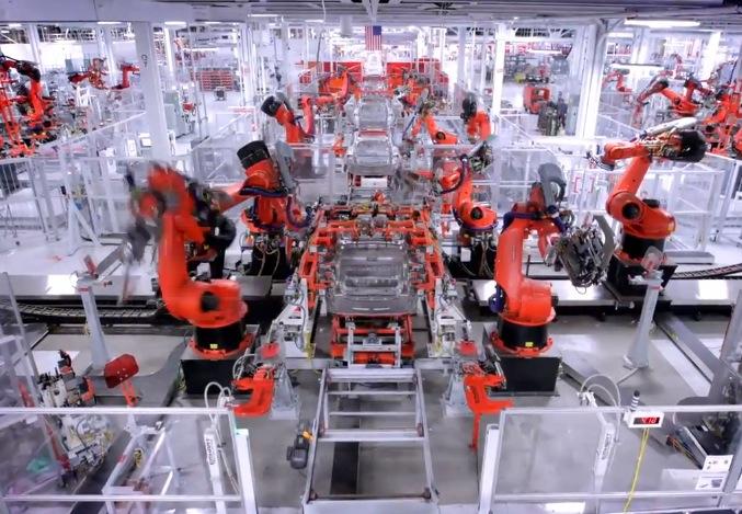Tesla Model S factory tour shows Elon Musk's robot army - SlashGear