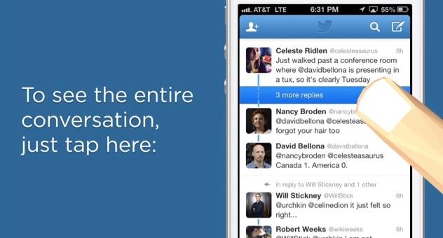Twitter brings a conversation focused update to the iPhone, Android and ...