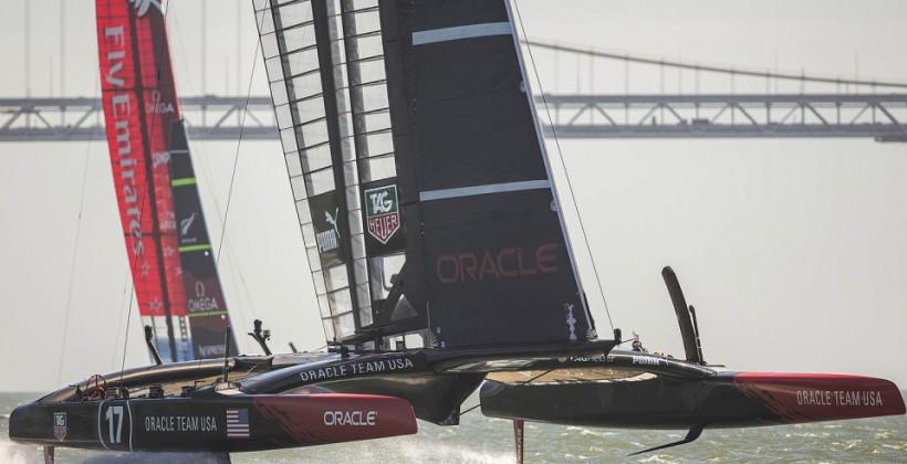 America's Cup winner Team Oracle takes second sailing race trophy ...