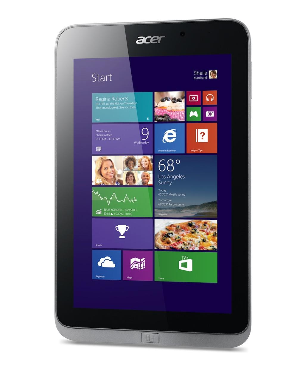 Acer Iconia W4 Tablet Official As Acer Tries 8-Inch Windows 8 Again