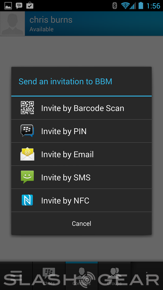 BBM Android and iOS apps hands-on - SlashGear