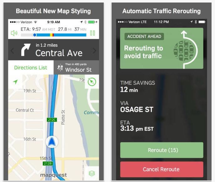 New MapQuest app for Android and iOS 7 gets customizable - SlashGear New MapQuest app for Android and iOS 7 gets customizable - SlashGear