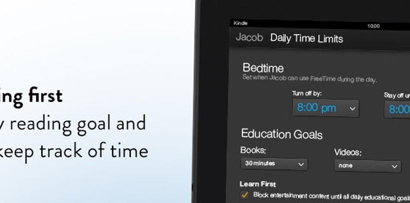 Amazon Kindle FreeTime upgrade adds educational goals - SlashGear