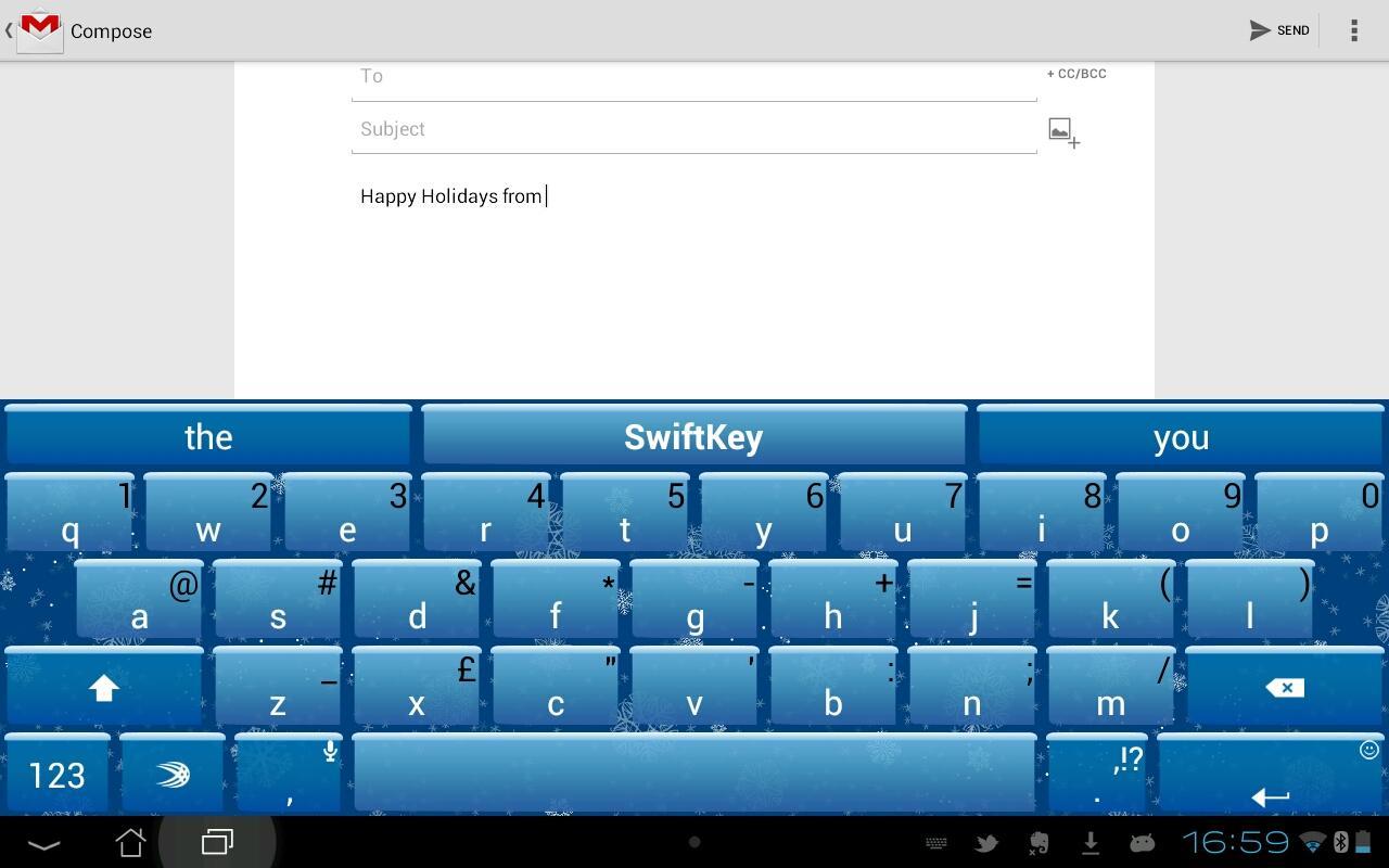 SwiftKey keyboard for Android update turns wintery, kills bugs - SlashGear