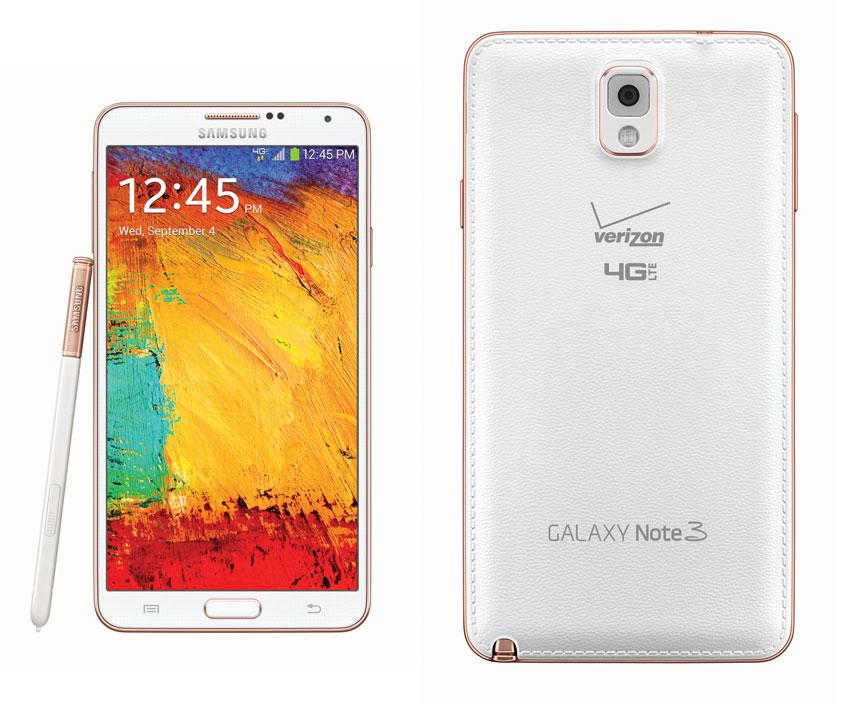 Samsung Galaxy Note 3 in rose gold hits Verizon - SlashGear