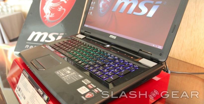 MSI G Series Gaming Laptops tap SteelSeries Engine for rainbow keyboard ...