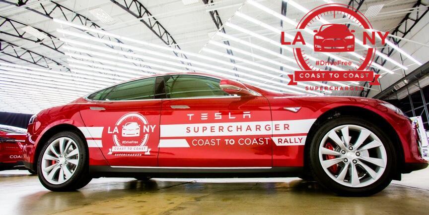 Tesla Coast to Coast Supercharger rally races for a Guinness world ...