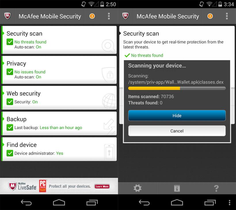 Mcafee Mobile Security Solution For Android Announced At Mwc 2014 Slashgear
