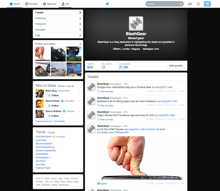 Twitter interface change today: reflecting mobile - SlashGear