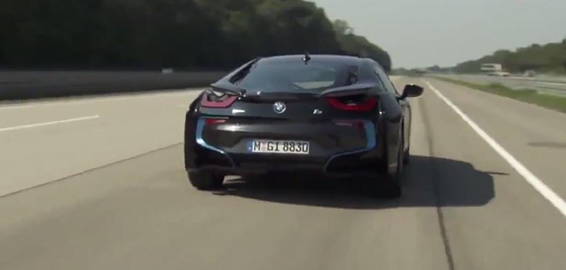 2014 BMW i8 on the road in extended highway mix - SlashGear