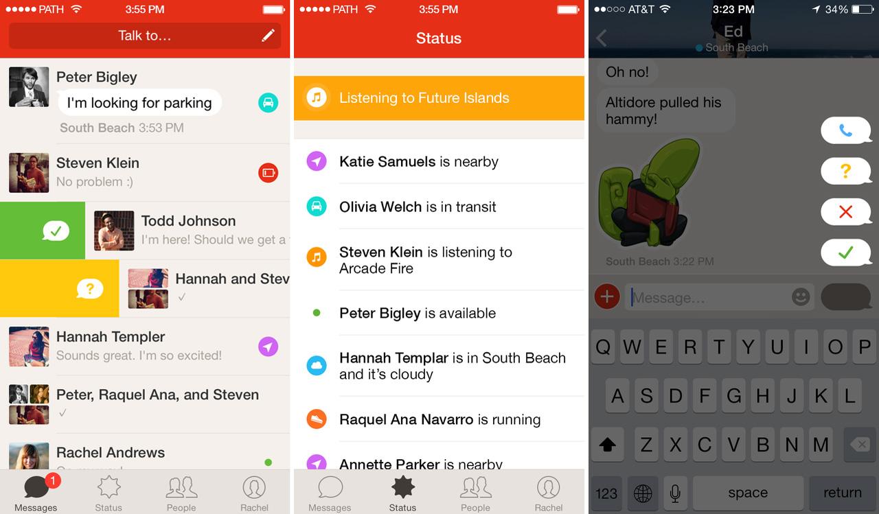 Path Talk messaging app automatically sets your status - SlashGear
