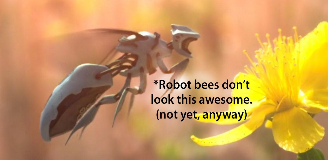 Robot bees being built to replace real bugs - SlashGear
