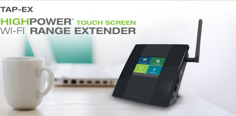 Amped Wireless TAP-EX mixes WiFi extender and touchscreen - SlashGear