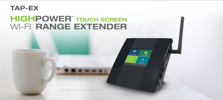 Amped Wireless TAP-EX mixes WiFi extender and touchscreen - SlashGear