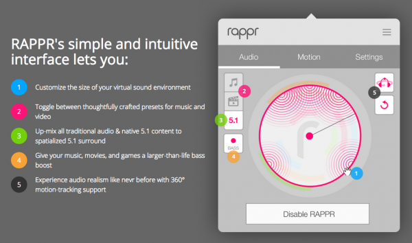 Dysonics touts 3D audio with RAPPR app, RondoMotion sensor - SlashGear
