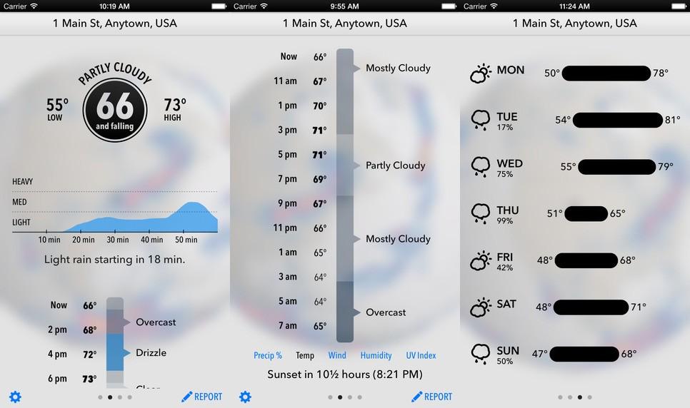 Dark Sky for iOS update improves weather forecasting with iPhone 6's ...