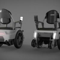 Scalevo wheelchair uses retracting treads to go up and down stairs ...