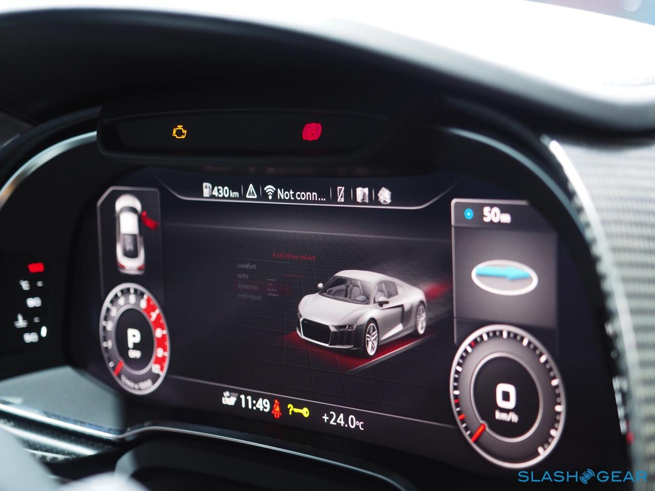 2017 Audi R8 Virtual Cockpit Walkthrough Video And Gallery