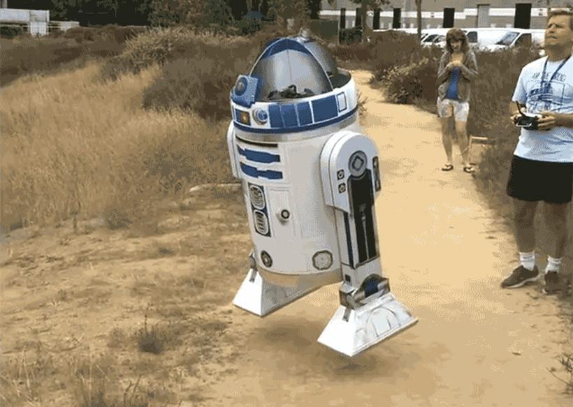 Awesome R2-D2 creation flies like a rocket - SlashGear