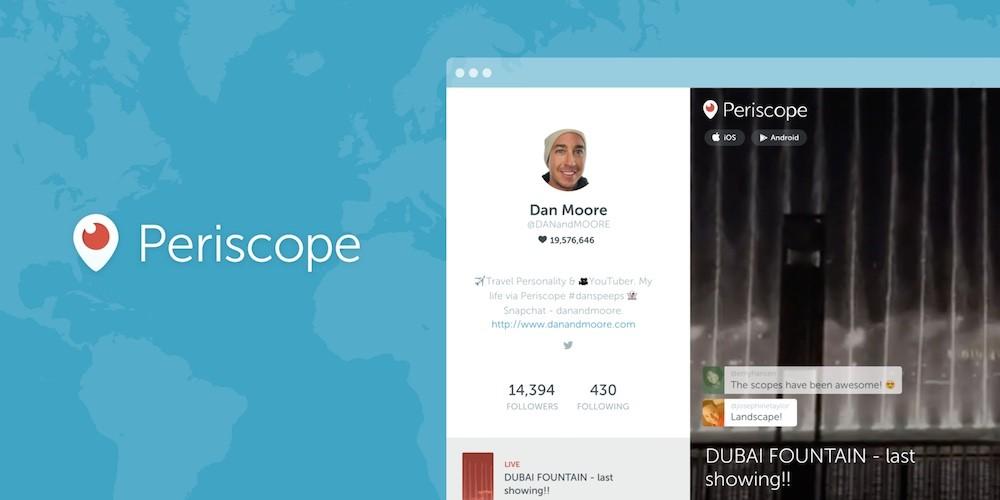 Periscope debuts web profiles for users - SlashGear