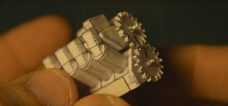 Paper craft V8 engine actually works - SlashGear