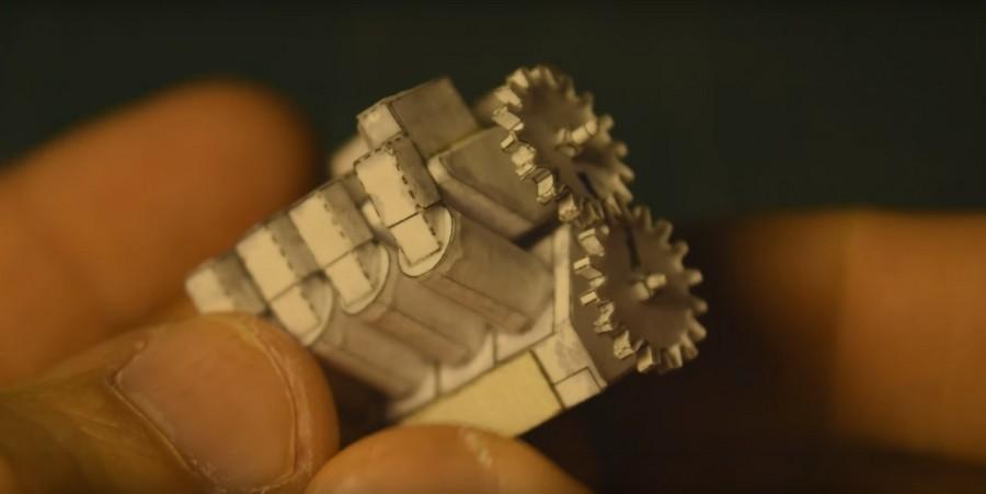 Paper craft V8 engine actually works - SlashGear