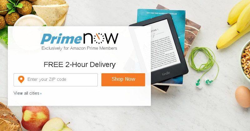 Amazon Prime Now finally lands on web browsers - SlashGear