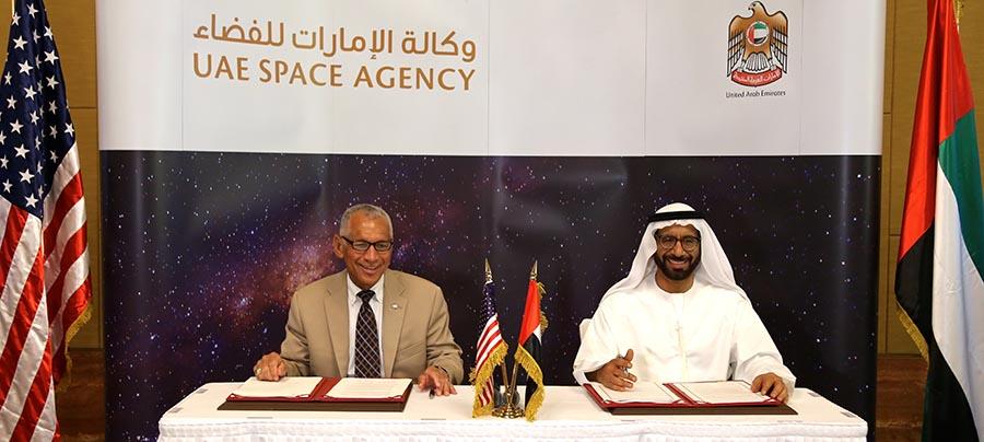 NASA and UAE Space Agency sign peaceful space exploration agreement ...