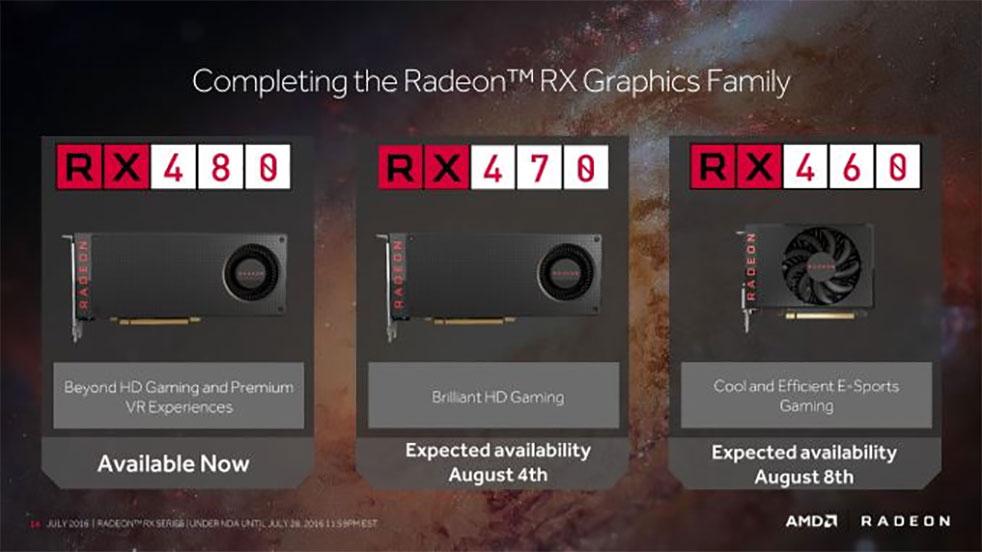 AMD Radeon RX 470 and RX 460 specs and shipping unveiled - SlashGear