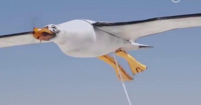 Nivea seagull drone poops sunscreen on kids at the beach - SlashGear