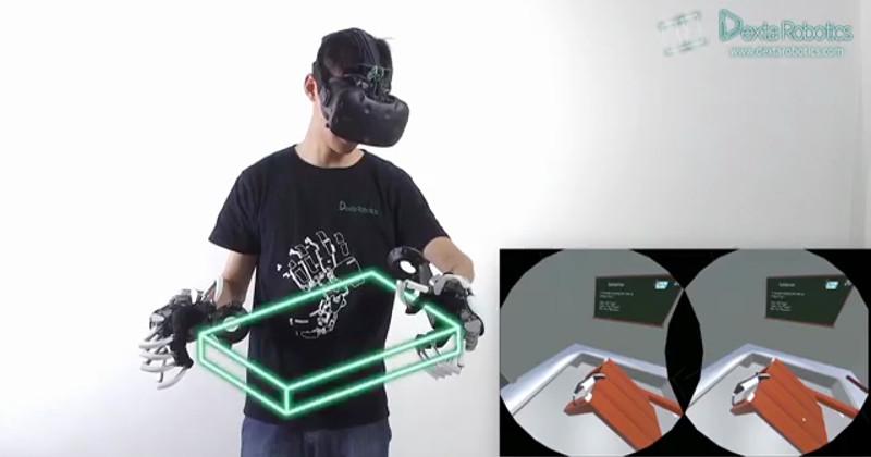 Dexmo exoskeleton VR gloves inches to a final product - SlashGear