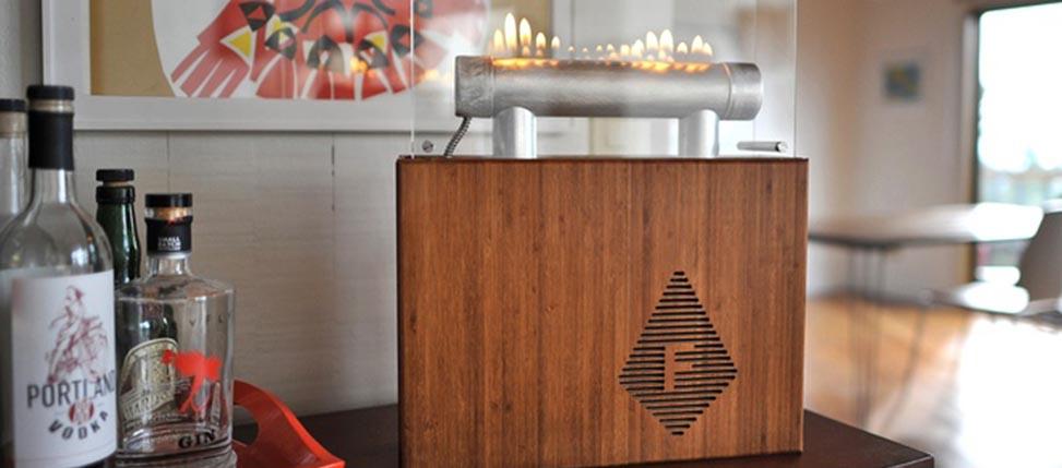 Fireside Audiobox pulses fire to the beat of your music - SlashGear