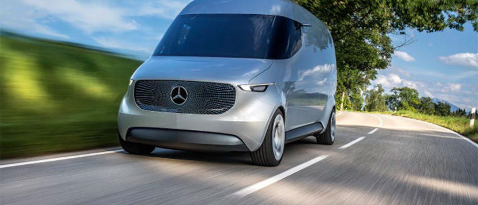 Mercedes-Benz Vans Vision Van is all electric and carries drones ...