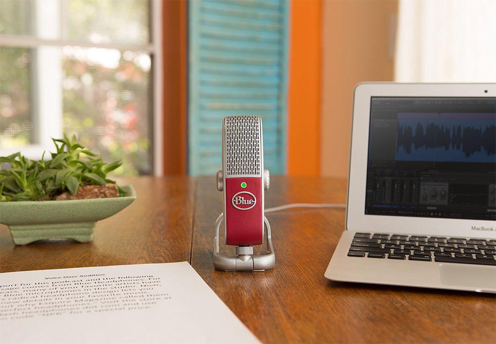 Blue Raspberry USB Mic Works For PC, Mac, iPhone, And iPad