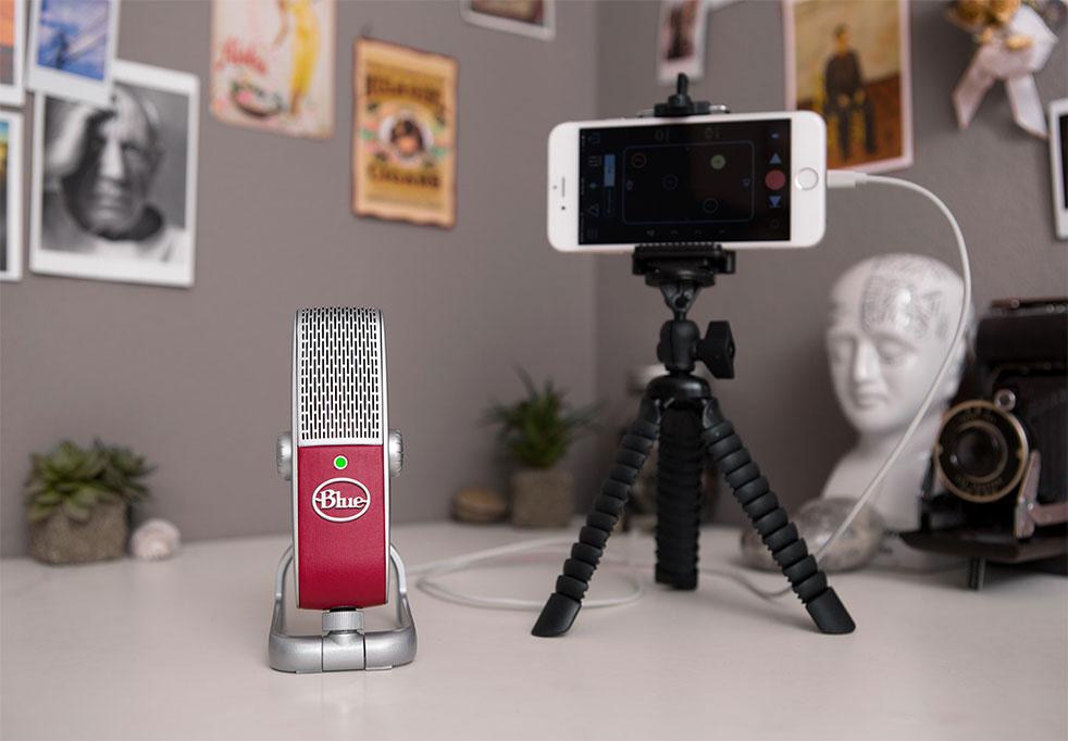 Blue Raspberry USB Mic Works For PC, Mac, iPhone, And iPad