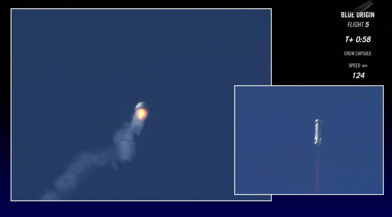 Blue Origin's New Shepard successfully performs in-flight escape test ...