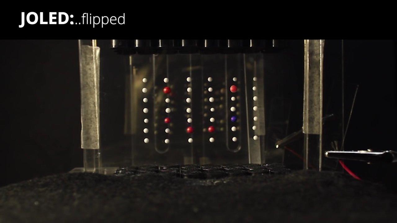 JOLED: a floating "dot matrix" display made of tiny balls - SlashGear