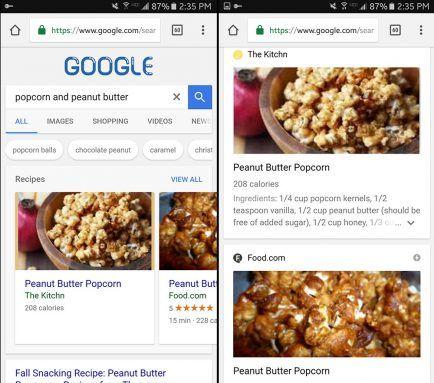 Google Mobile Search dishes up recipes for food queries - SlashGear