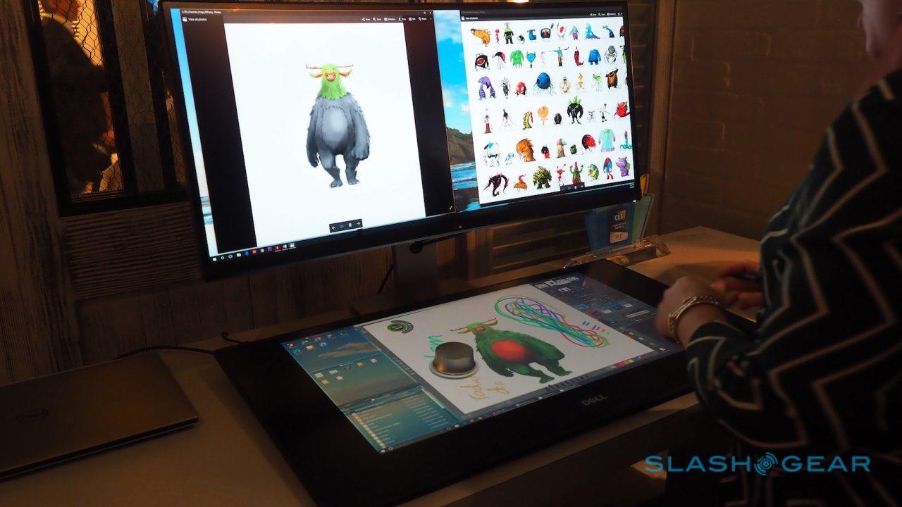 Dell Canvas hands-on: Surface Studio gets a slick art rival - SlashGear
