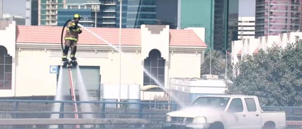Dubai firefighters demonstrate jetpack fire extinguishers - SlashGear