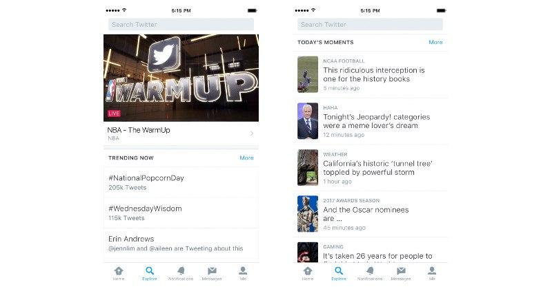 Twitter Explore dumps trends, moments, search in one place - SlashGear