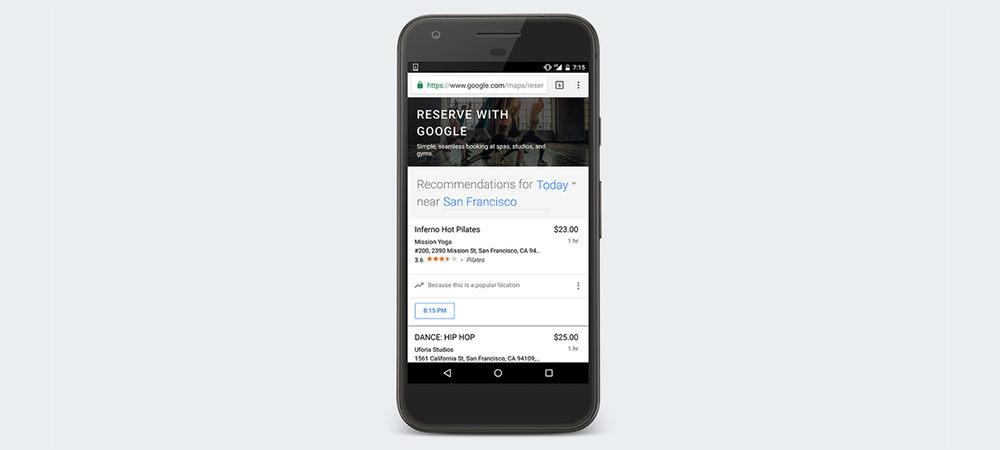 Google adds direct fitness class booking on desktop and mobile - SlashGear