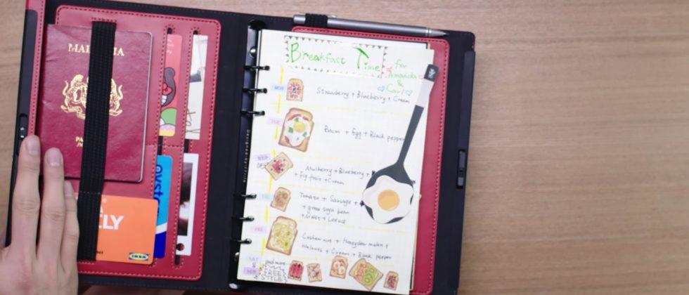 Lockbook is an old school paper notebook with biometric security ...