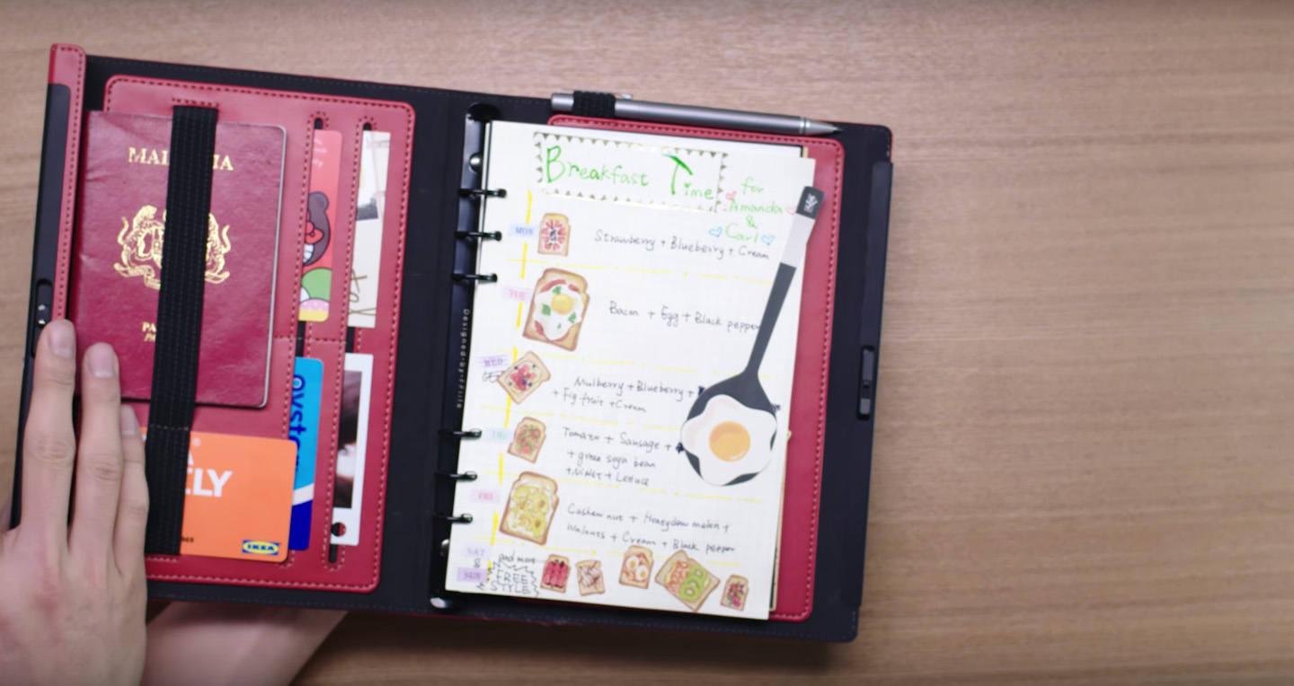 Lockbook is an old school paper notebook with biometric security ...