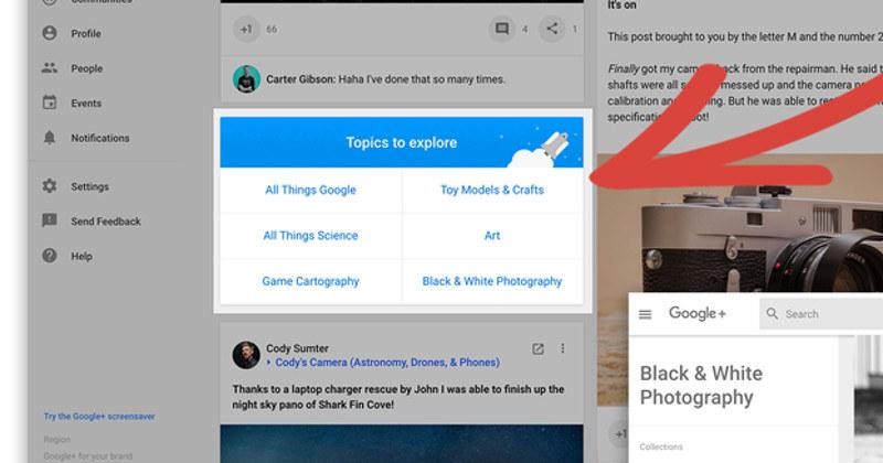 Google+ is still alive, even gets new Topics feature - SlashGear